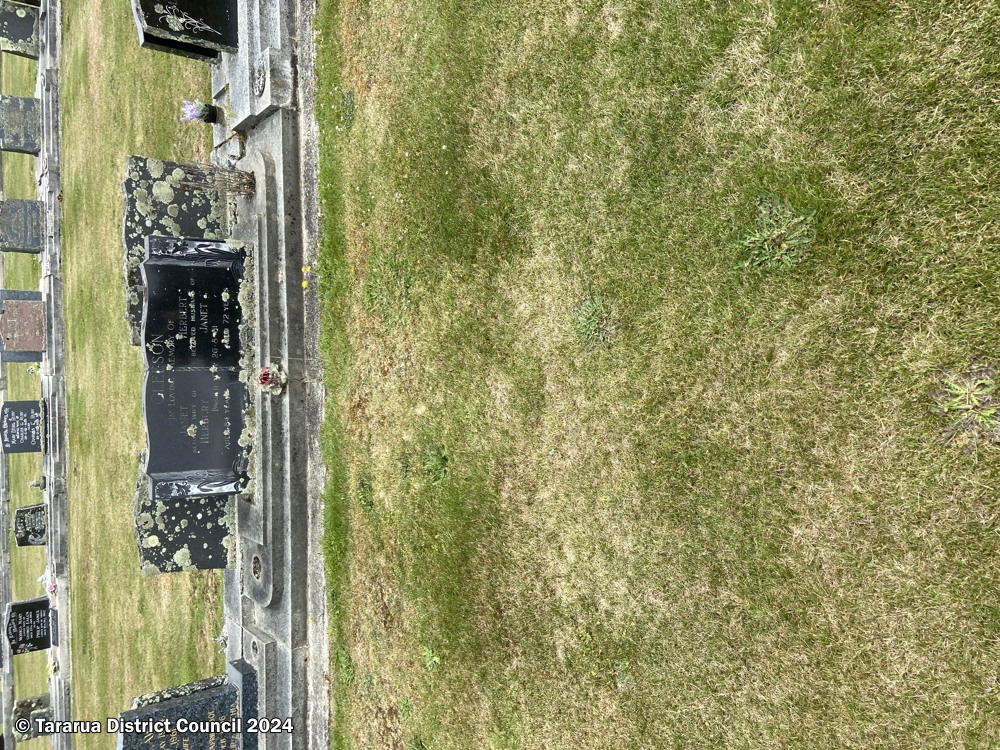 Cemetery Record Details | Tararua District Council