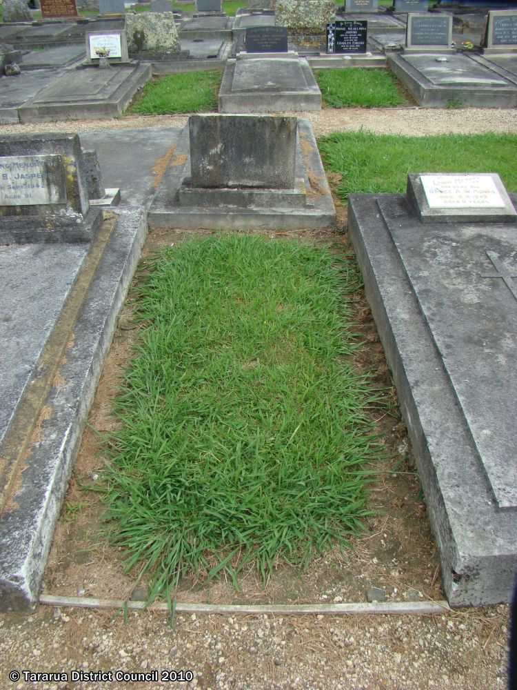 Cemetery Record Details | Tararua District Council