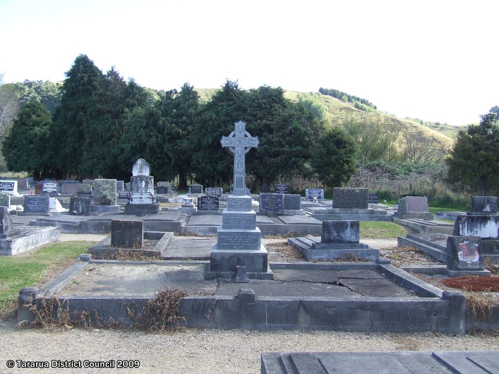 Cemetery Record Details | Tararua District Council