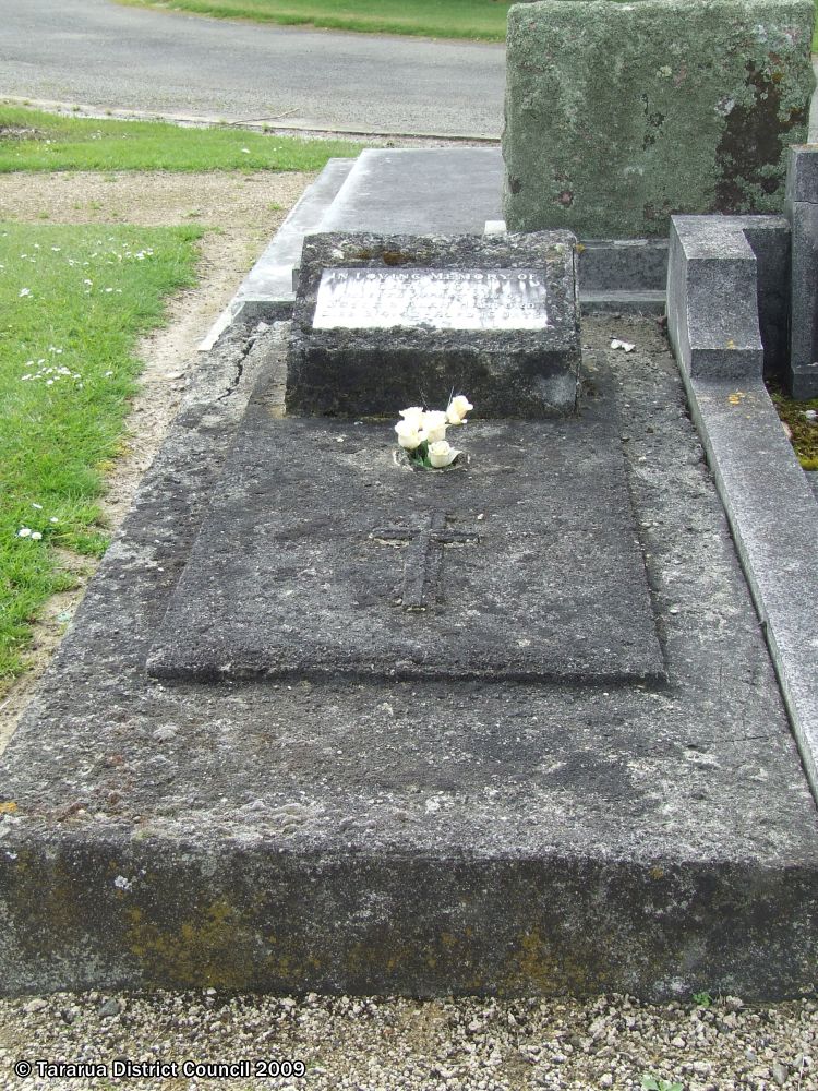 Cemetery Record Details | Tararua District Council