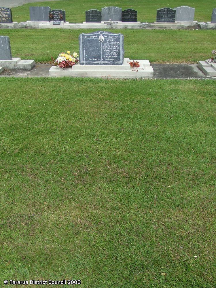Cemetery Record Details | Tararua District Council