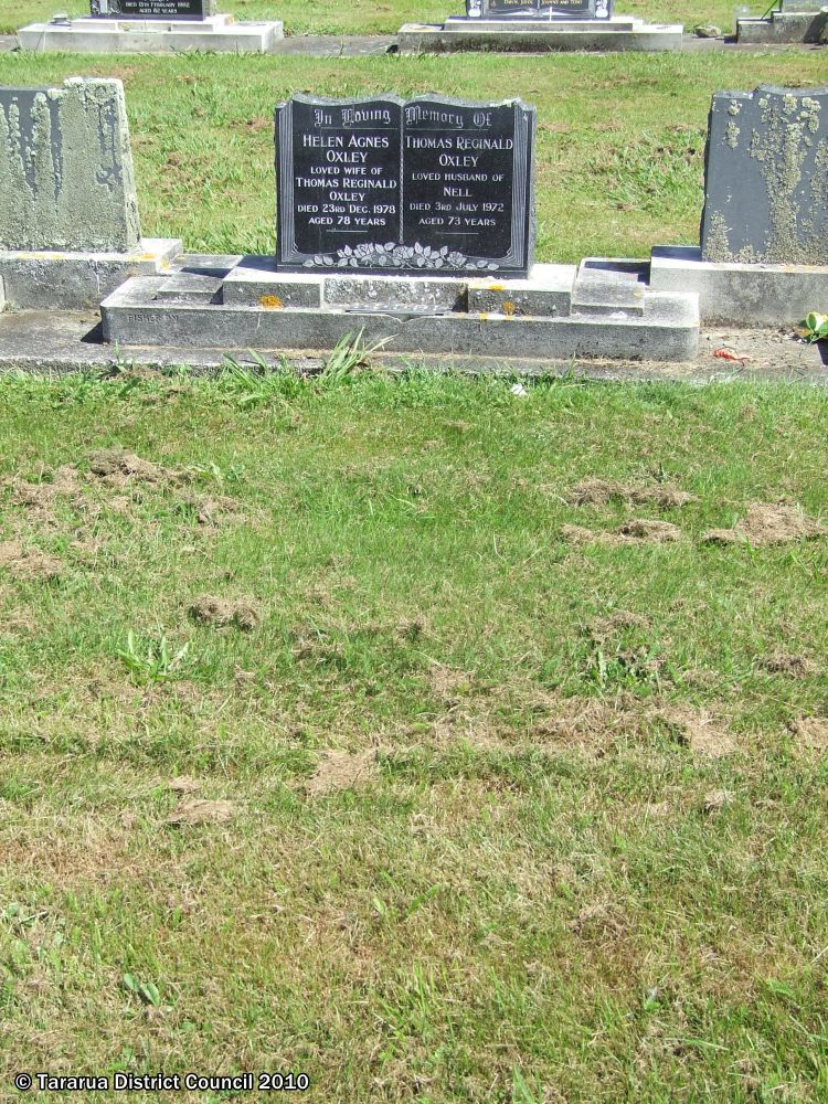 Cemetery Record Details | Tararua District Council