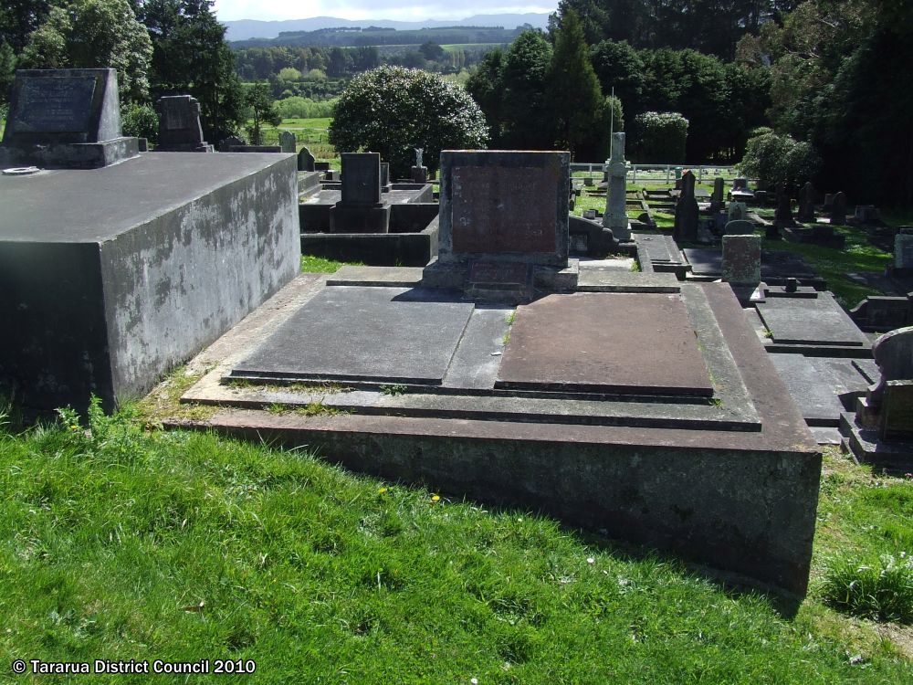 Cemetery Record Details | Tararua District Council