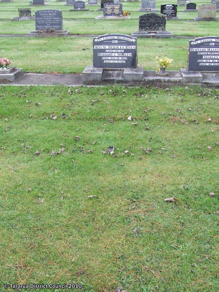 Cemetery Record Details | Tararua District Council