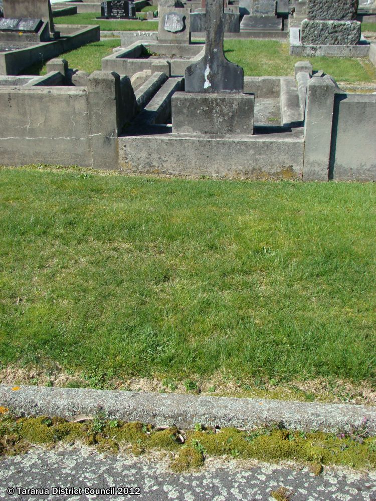 Cemetery Record Details | Tararua District Council