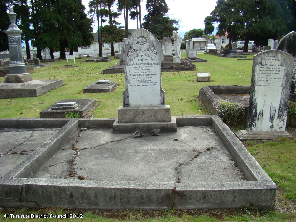 Cemetery Record Details | Tararua District Council