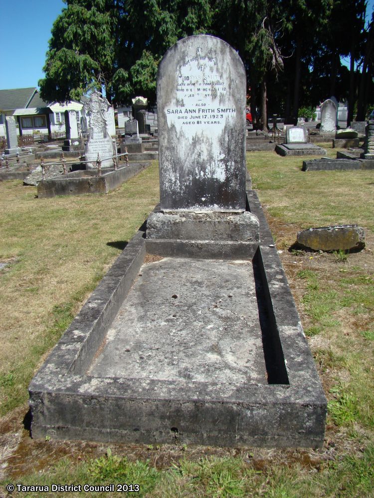 Cemetery Record Details | Tararua District Council