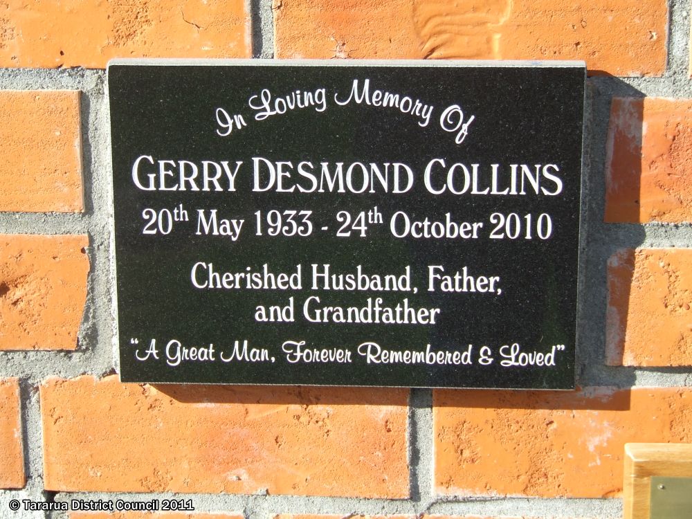 Cemetery Record Details | Tararua District Council