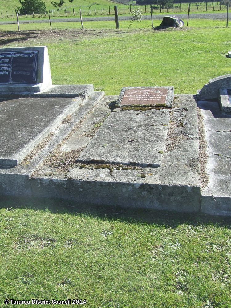 Cemetery Record Details | Tararua District Council