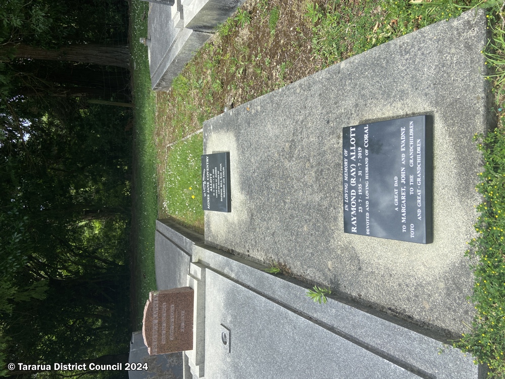 Cemetery Record Details | Tararua District Council