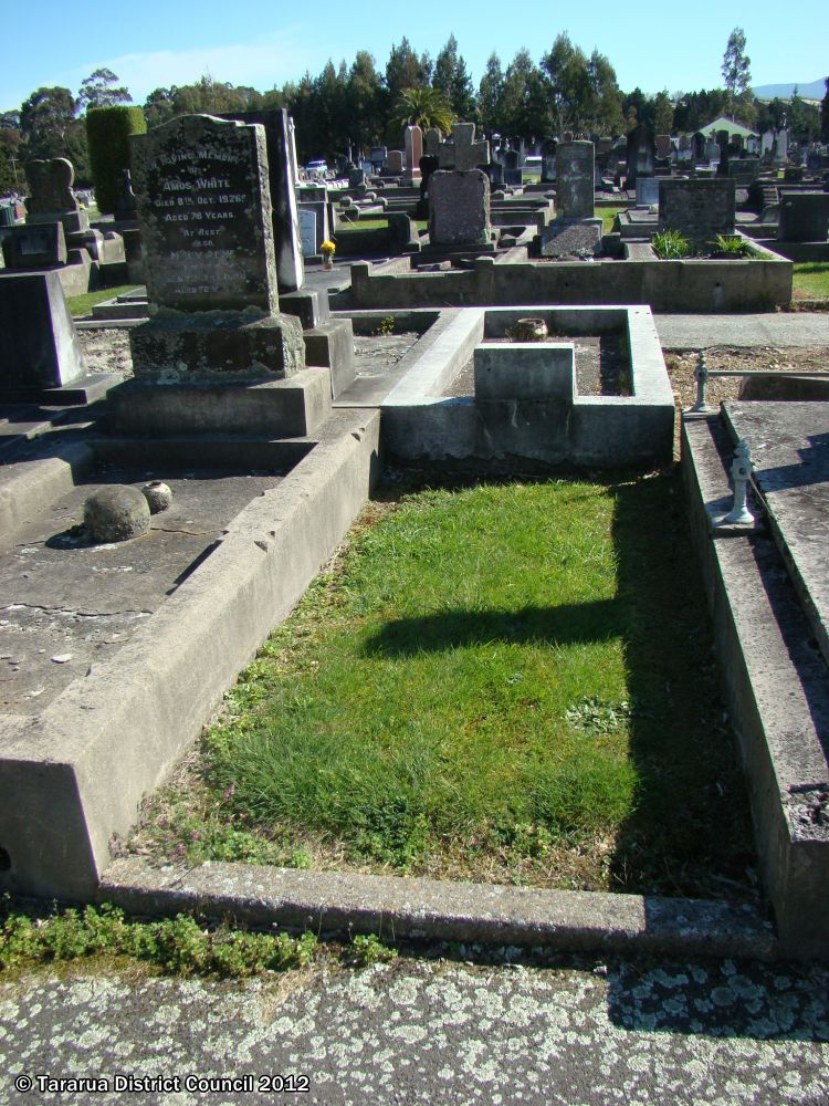 Cemetery Record Details | Tararua District Council