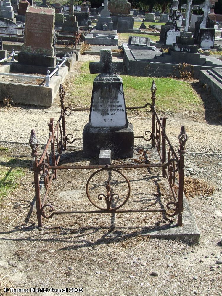 Cemetery Record Details | Tararua District Council
