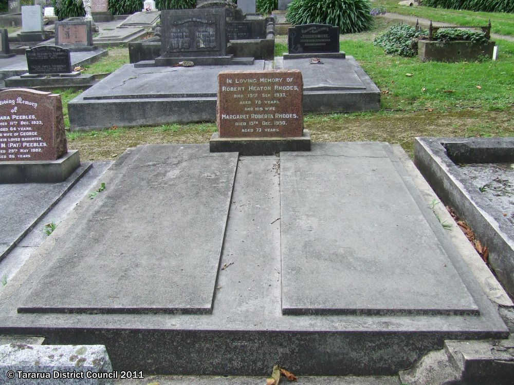 Cemetery Record Details | Tararua District Council