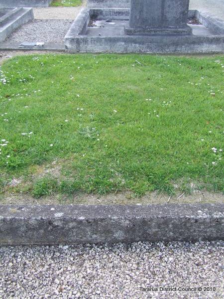 Cemetery Record Details | Tararua District Council
