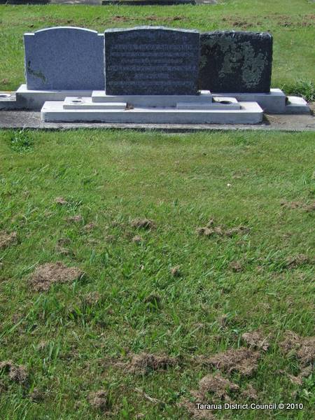 Cemetery Record Details | Tararua District Council