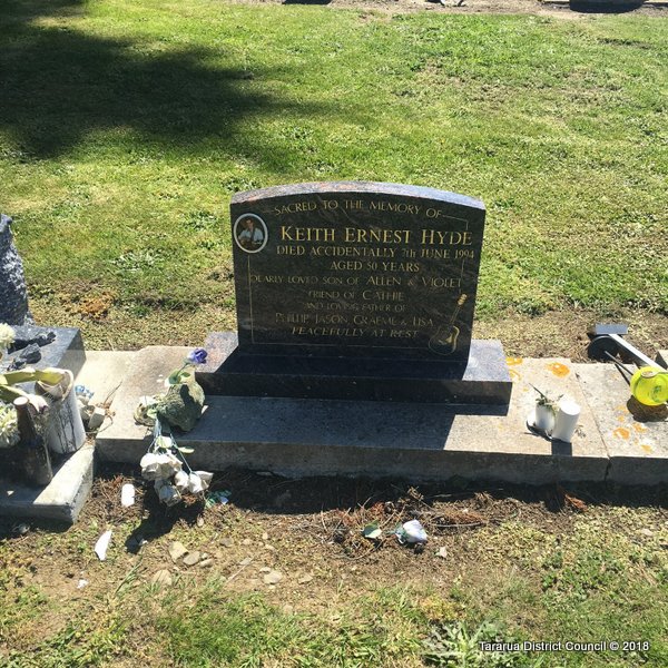 Cemetery Record Details | Tararua District Council