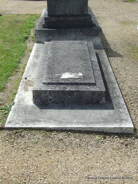 Cemetery Record Details | Tararua District Council