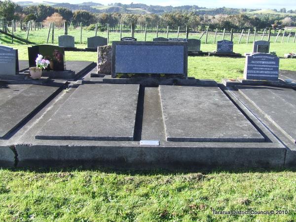 Cemetery Record Details | Tararua District Council