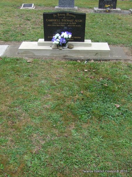 Cemetery Record Details | Tararua District Council