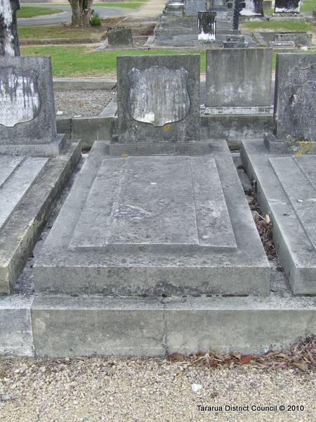 Cemetery Record Details | Tararua District Council