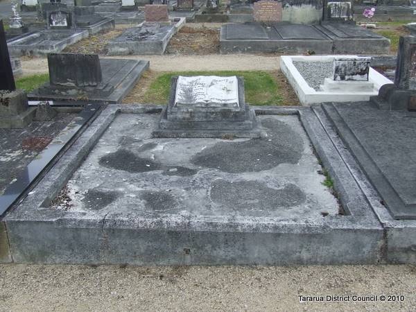 Cemetery Record Details | Tararua District Council